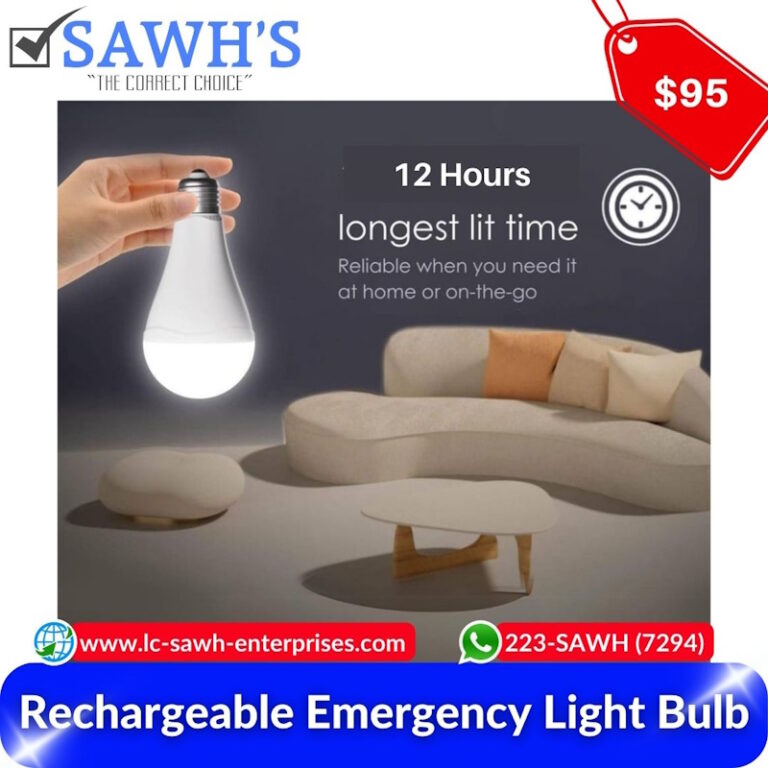 Rechargeable LED Emergency Light Bulb 11W - L.C Sawh Enterprises Ltd ...